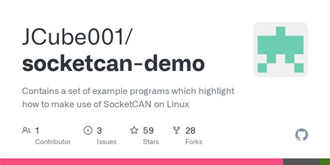 Github Jcube001socketcan Demo Contains A Set Of Example Programs