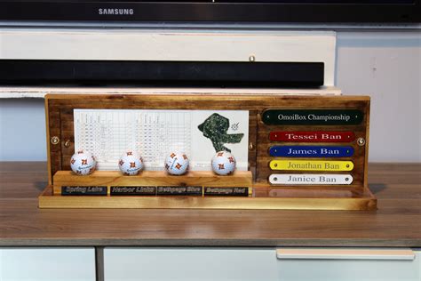 Personalized Hole In One Display Case And Scorecard Frame Obx Golf