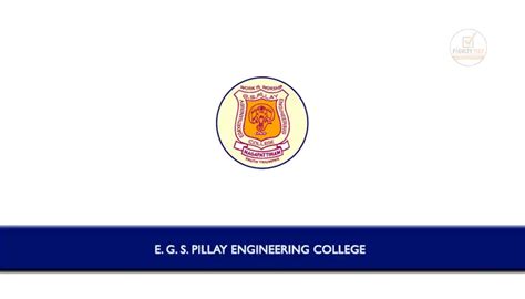 E G S Pillay Engineering College Invited Applications From Eligible
