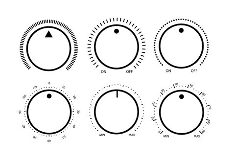 Adjustment Dial Rotary Dials With 44587430 Vector Art At Vecteezy