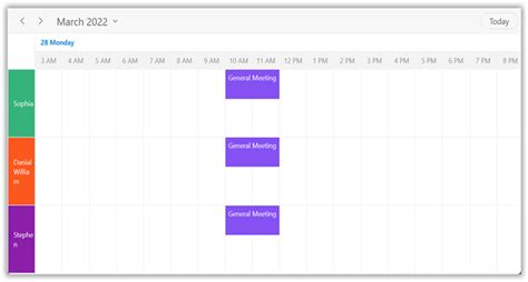 Resource Grouping In Winui Scheduler Control Syncfusion