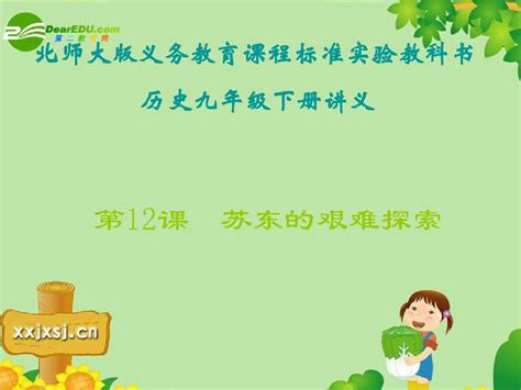 历史：北师大版九年级下册 312《苏东的艰难探索》课件1word文档在线阅读与下载无忧文档