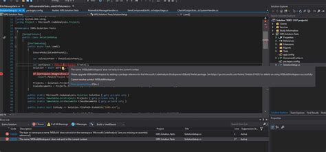 Error After Updating Visual Studio To V When Running Unit