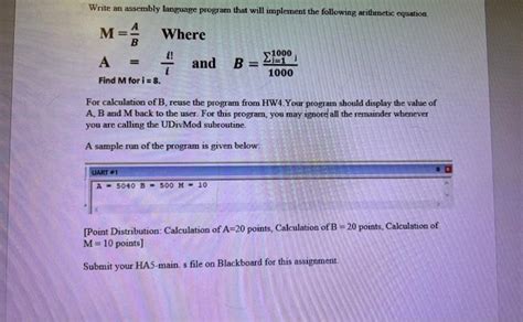 Write An Assembly Language Program That Will Chegg