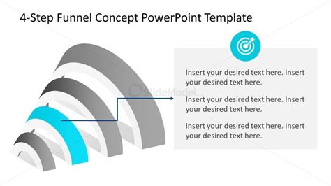 4 Step Funnel Concept Template For Presentation SlideModel