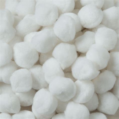 Creativity Street Pom Pons White 1 100 Pieces Pacon Creative Products