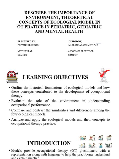 Ecological Model Ta Pdf Occupational Therapy Mental Disorder