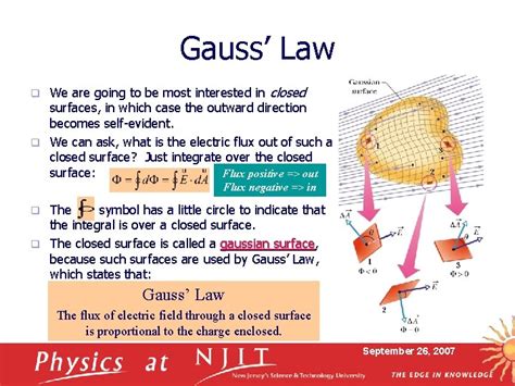 Physics 121 Electricity Magnetism Lecture 4 Gausss Law
