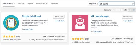 Customize Simple Job Board Plugin Website Designing Company Web