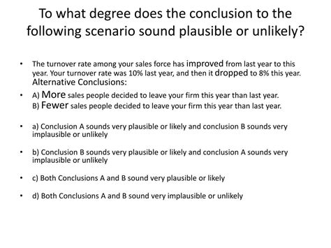 Ppt Plausible And Implausible Scenarios Powerpoint Presentation Free Download Id 2470958