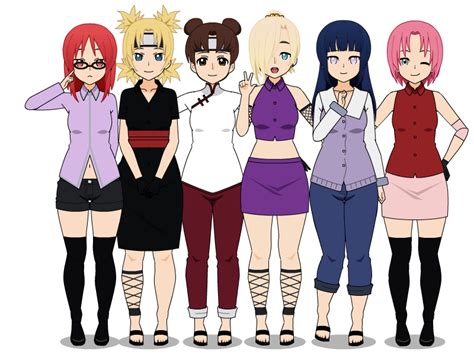 Naruto Shippuden Girls By Redpandafinn On Deviantart