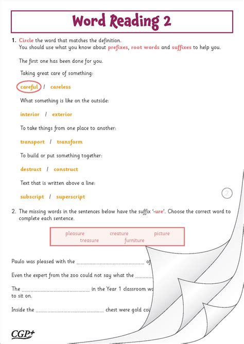 Year 3 Word Reading 2 — Reading Assessment (Year 3) | CGP Plus