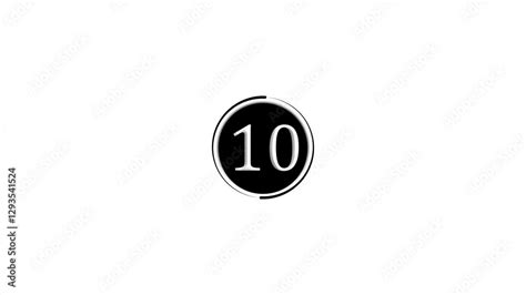 Countdown Animation From 15 To 0 Sec Counter Timer 15 Second In 4k On