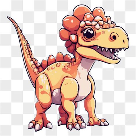 Baixe Adorável dinossauro de desenho animado em fundo preto Cartoons