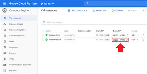 How To Backup And Restore Websites On Google Cloud One Page Zen