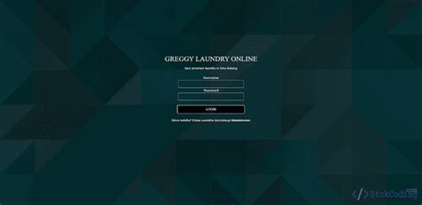 Sistem Aplikasi Jasa Laundry Berbasis Web PHP StokCoding