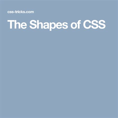 The Shapes Of Css Shapes Css Pentagon Shape