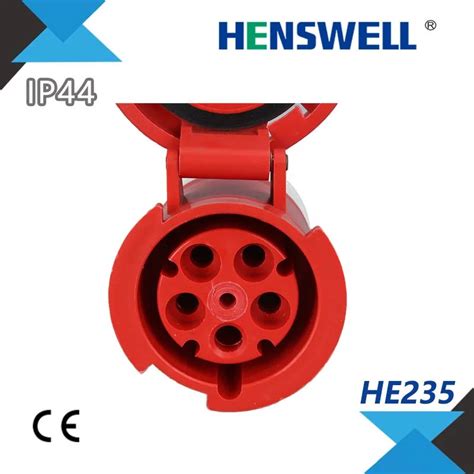 Industrial Socket Plug He 235 63a 3p E N Ip67 New Type Male And Female