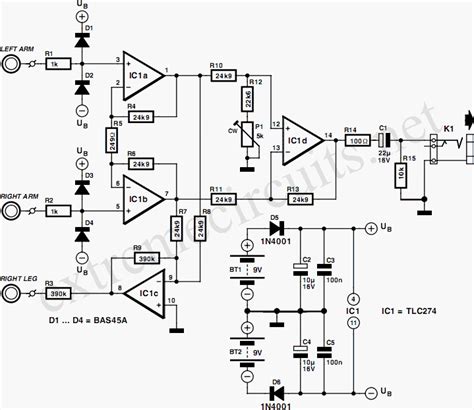 3 Lead Ecg Monitor Circuit Diagram