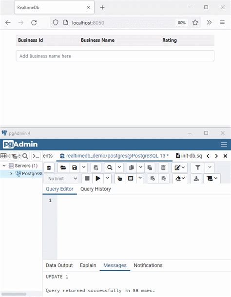 Real Time Web Updates From Your Postgresql Database Codeproject