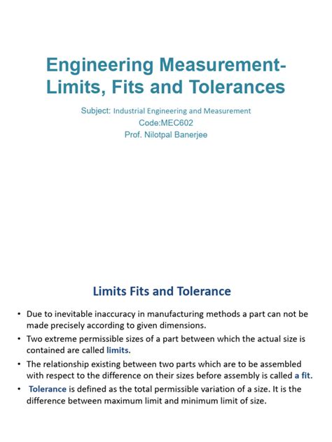 Limits Fits And Tolerances Nb 001 Download Free Pdf Engineering