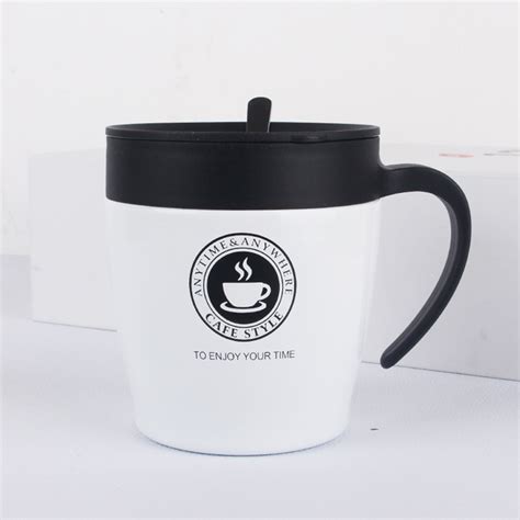 แก้วกาแฟเก็บความร้อน Swb081 แก้วน้ำสแตนเลส ทำโลโก้ แจกลูกค้า
