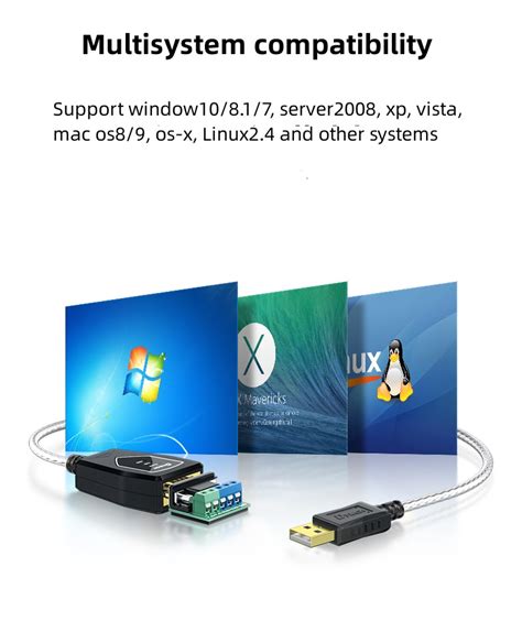 High Resolution Micro USB To RS422 RS485 Photoelectric Isolation Converter 1M DC5V ABS 24AWG