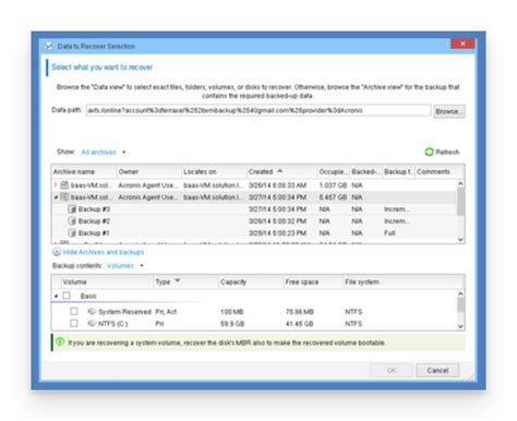 🚀 Restore Windows With Acronis From Swiss Backup Infomaniak