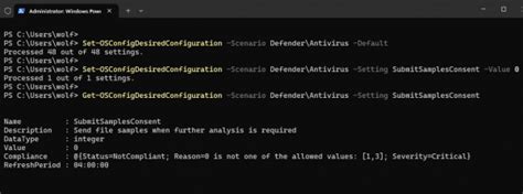 OSConfig Security Einstellungen In Windows Server 2025 Konfigurieren
