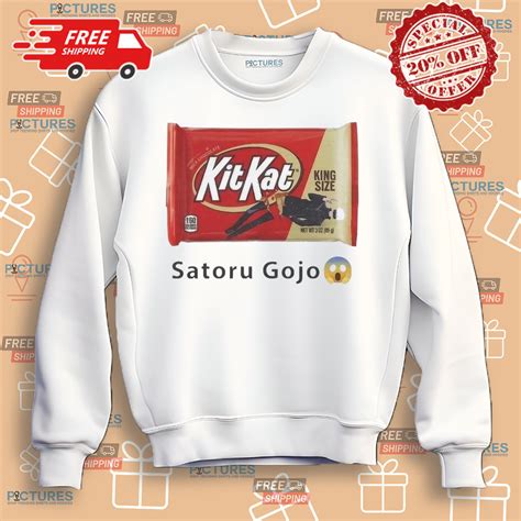 Satoru Gojo Kit Kat Shirt • Picturestees Clothing Llc