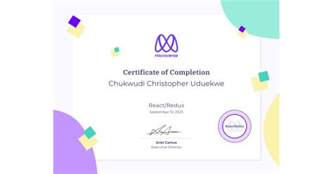 Christopher Uduekwe On Linkedin Microverse React And Redux Module