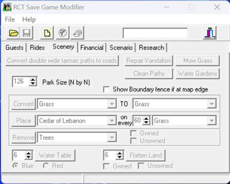 Rct Save Game Modifier Version 313 Tools And Utilities Parkcrafters