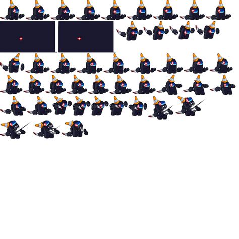 Since People Are Saying Black From Impostor Has A Lot Of Sprites Here Are All Of Their Sprite