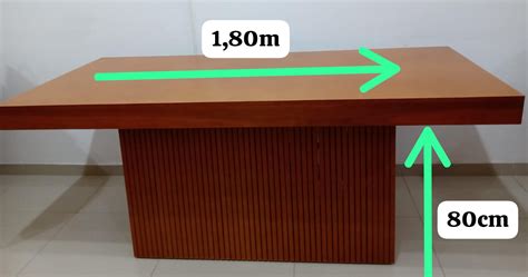 Mesa Madeira Ripada Retangular 100 Opcoes