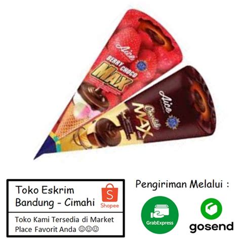 Jual Es Krim Ice Cream Eskrim Aice Choco Max Berry Max Cornetto Bandung