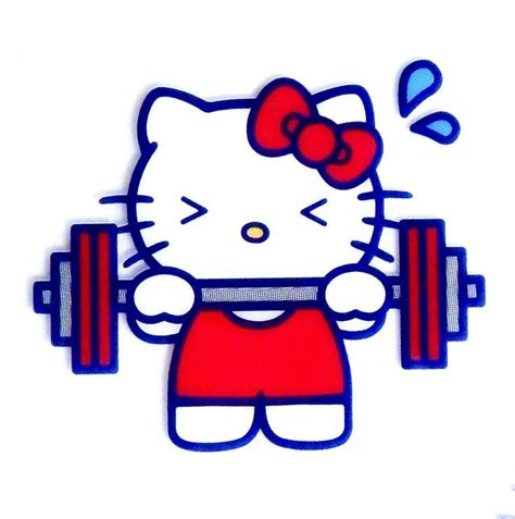 Hello Kitty Weightlifting キティ キティちゃん サンリオ