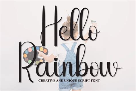 Hello Rainbow Regular Police de caractère PREMIUM TextStudio