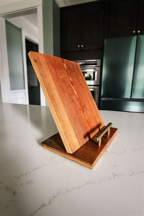 One Board Diy Cookbook Stand