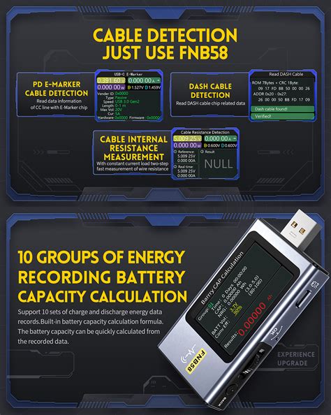 FNIRSI FNB5B USB QC PD Voltage And Current Meter Tester Type C Multi