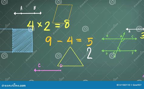 Animation Of Simple Mathematics Math Subject Numerical Theory And