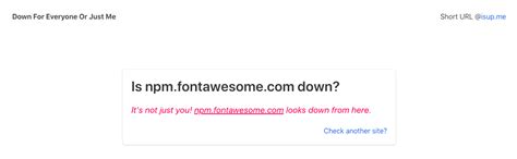 Npmfontawesome Is Down · Issue 14868 · Fortawesomefont Awesome · Github