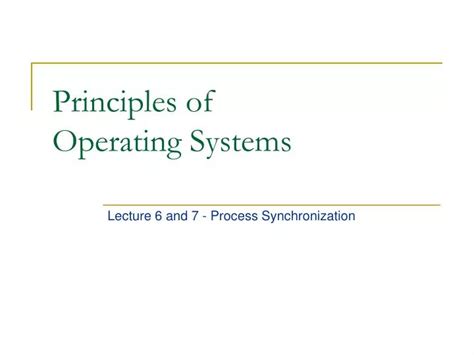 PPT Principles Of Operating Systems PowerPoint Presentation Free Download ID 4452997