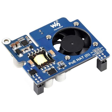 Power Over Ethernet Poe Hat D For Raspberry Pi The Pi Hut