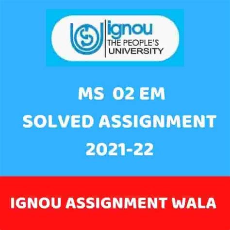 ignou ms 02 solved assignment 2021 22 ignou assignment wala