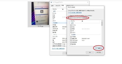 Windows10で画像のexif情報を削除する方法。複数画像のexif情報の一括削除も可能です。