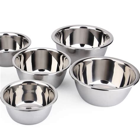 Edelstahl Sch Ssel Diy Kuchen Brot Salat Mixer Abendessen Runde Suppe Reis Sch Ssel Platte K