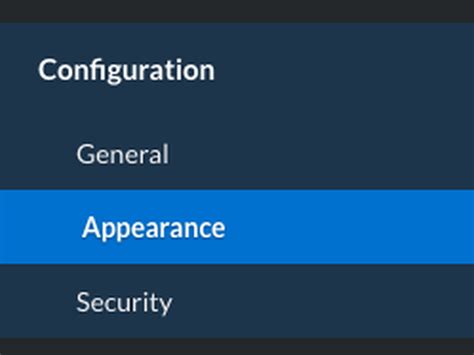 Appearance Tab TRAKMTSupport
