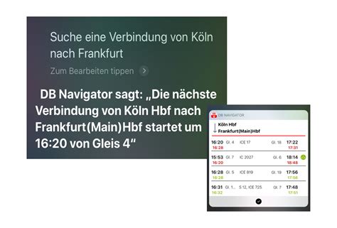 Db Navigator Unterstützt Ab Sofort Siri Kurzbefehle Shortcuts