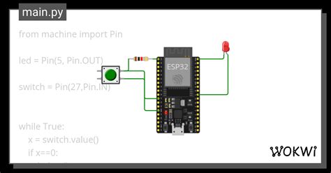 7 Py Internal PullDown Wokwi ESP32 STM32 Arduino Simulator