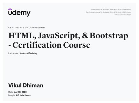 Vikul Dhiman On Linkedin Html Javascript Bootstrap Udemycourse